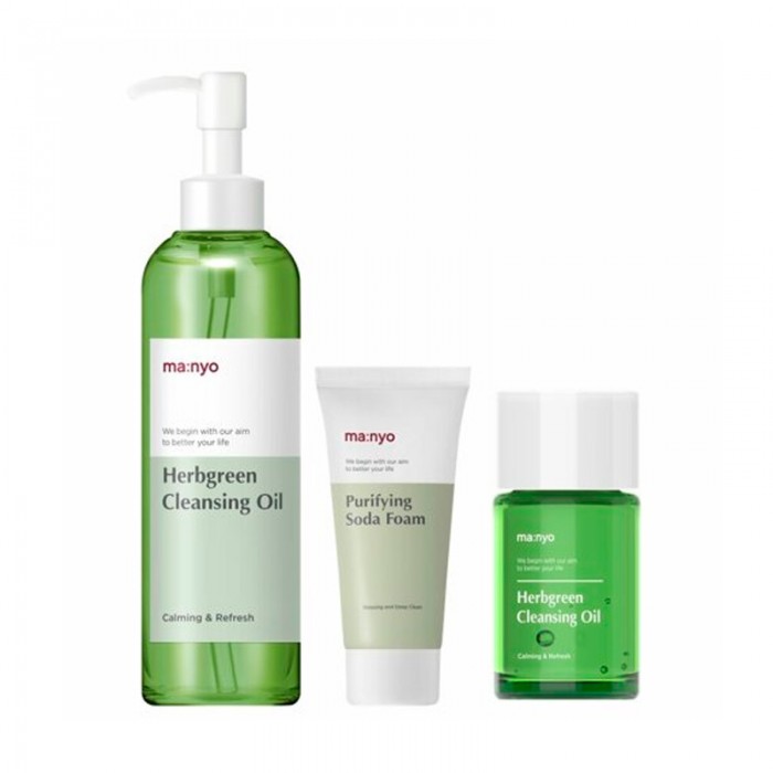 Набор миниатюр для глубокого очищения кожи Manyo Herbgreen Full Care ...